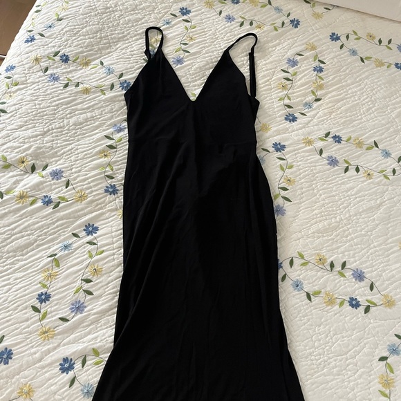 Dresses | Endless Love Black Backless Knot Detail Fishtail Maxi Dress Brand New | Poshmark